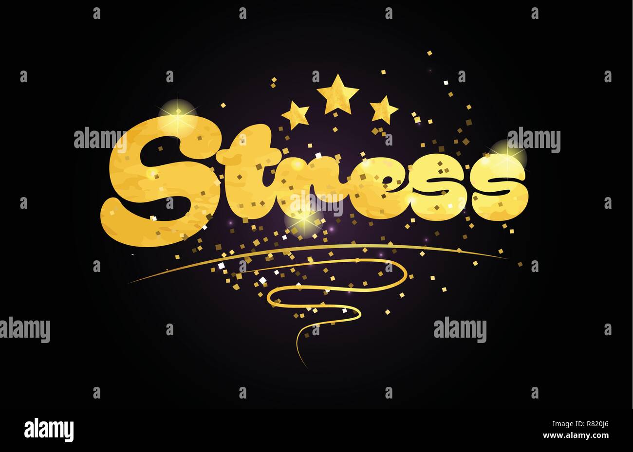 Word lettering stress Stock Vector Images - Alamy
