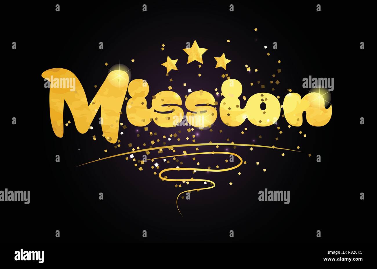 Gold star mission Stock Vector Images - Alamy