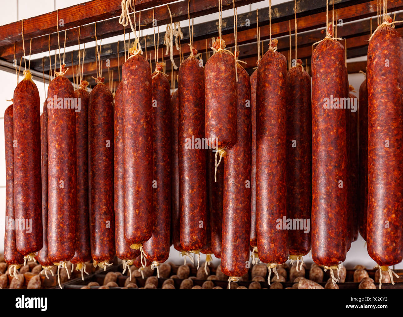 Sausage meat and factory hi-res stock photography and images - Alamy