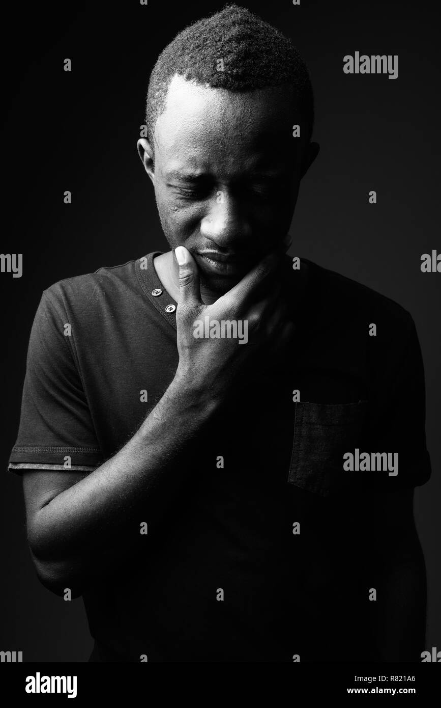 Sad man thinking hi-res stock photography and images - Alamy