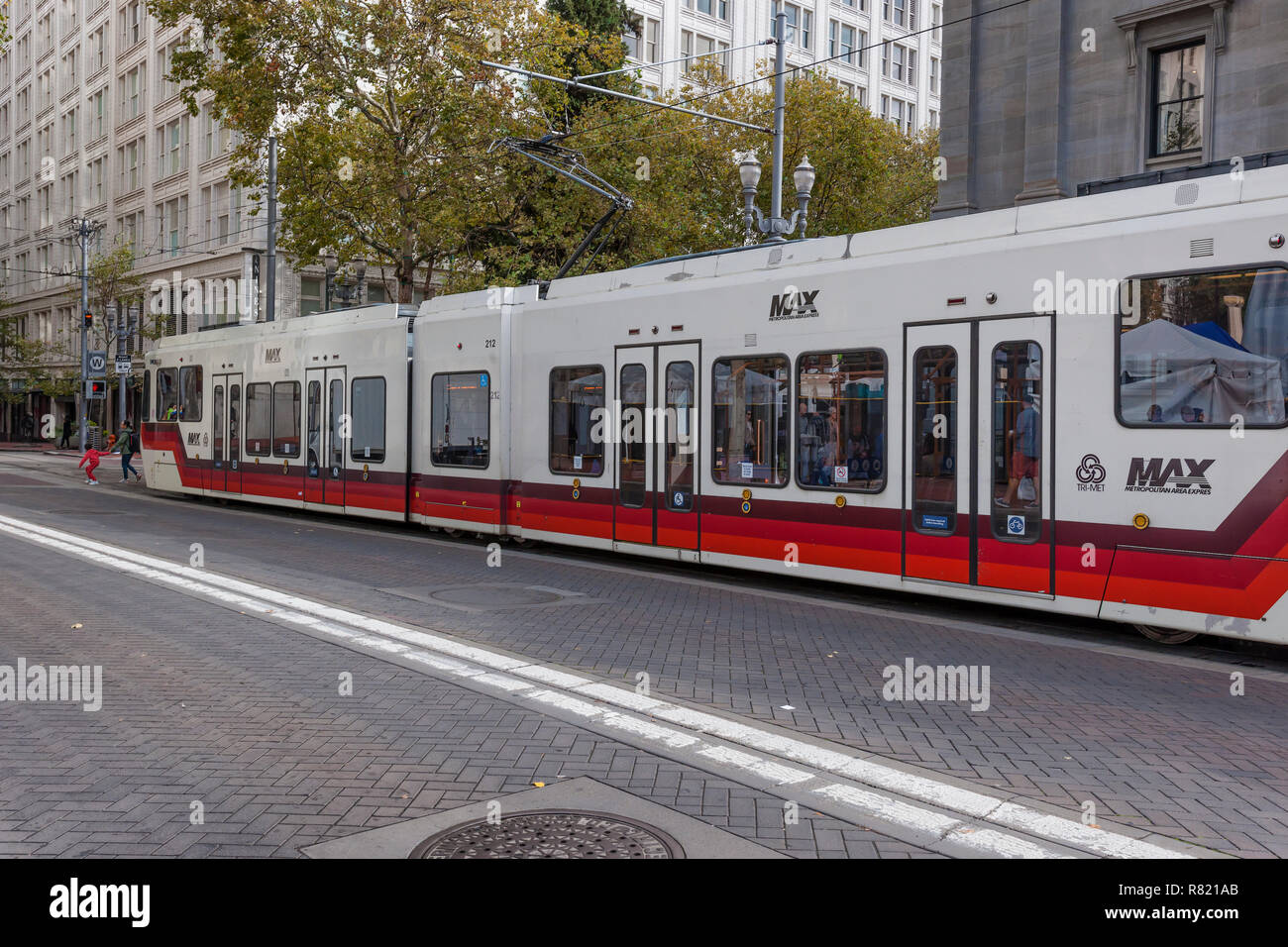 Portland, Oregon,USA - October 8, 2016: Portland, Oregon Max Trail ...