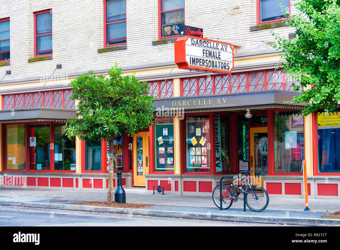 Portland, Oregon,USA - October 8, 2016: Deserted daytime street in ...
