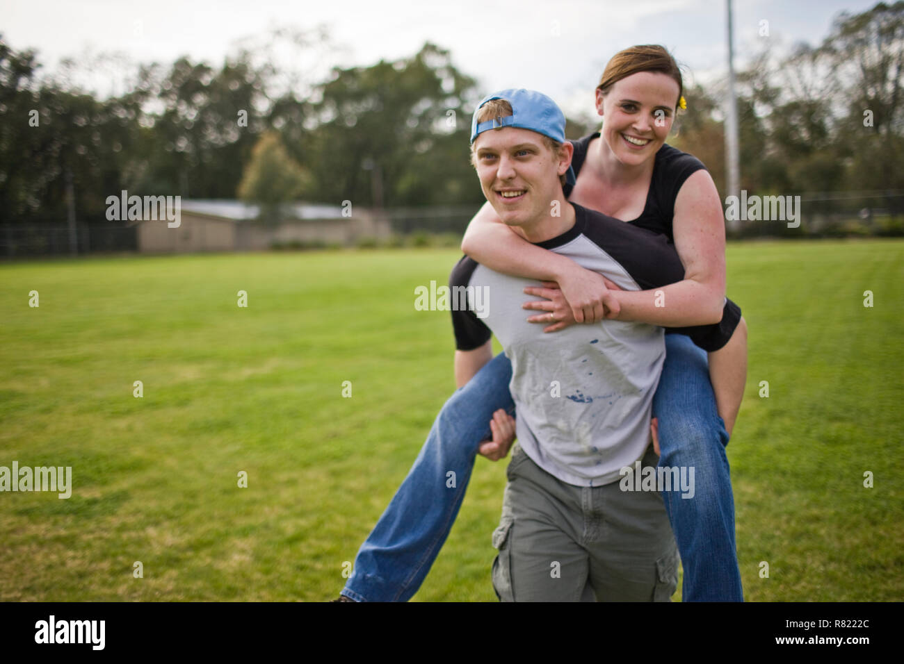 Piggyback ride 16 17 years hi-res stock photography and images - Alamy