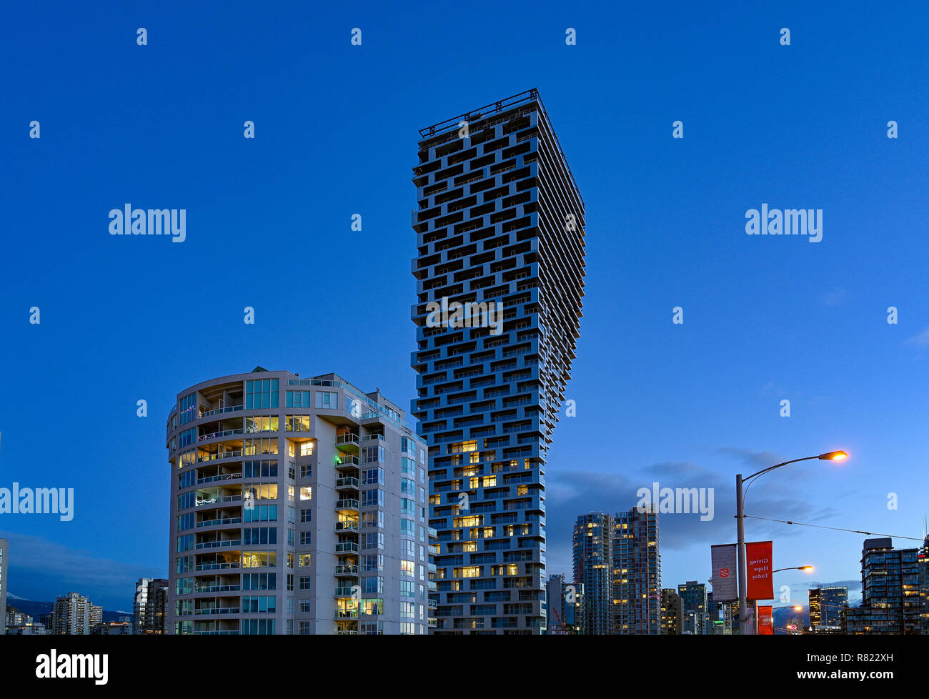 Unusual High rise condo building, Vancouver House, Bjarke Ingels Group ...
