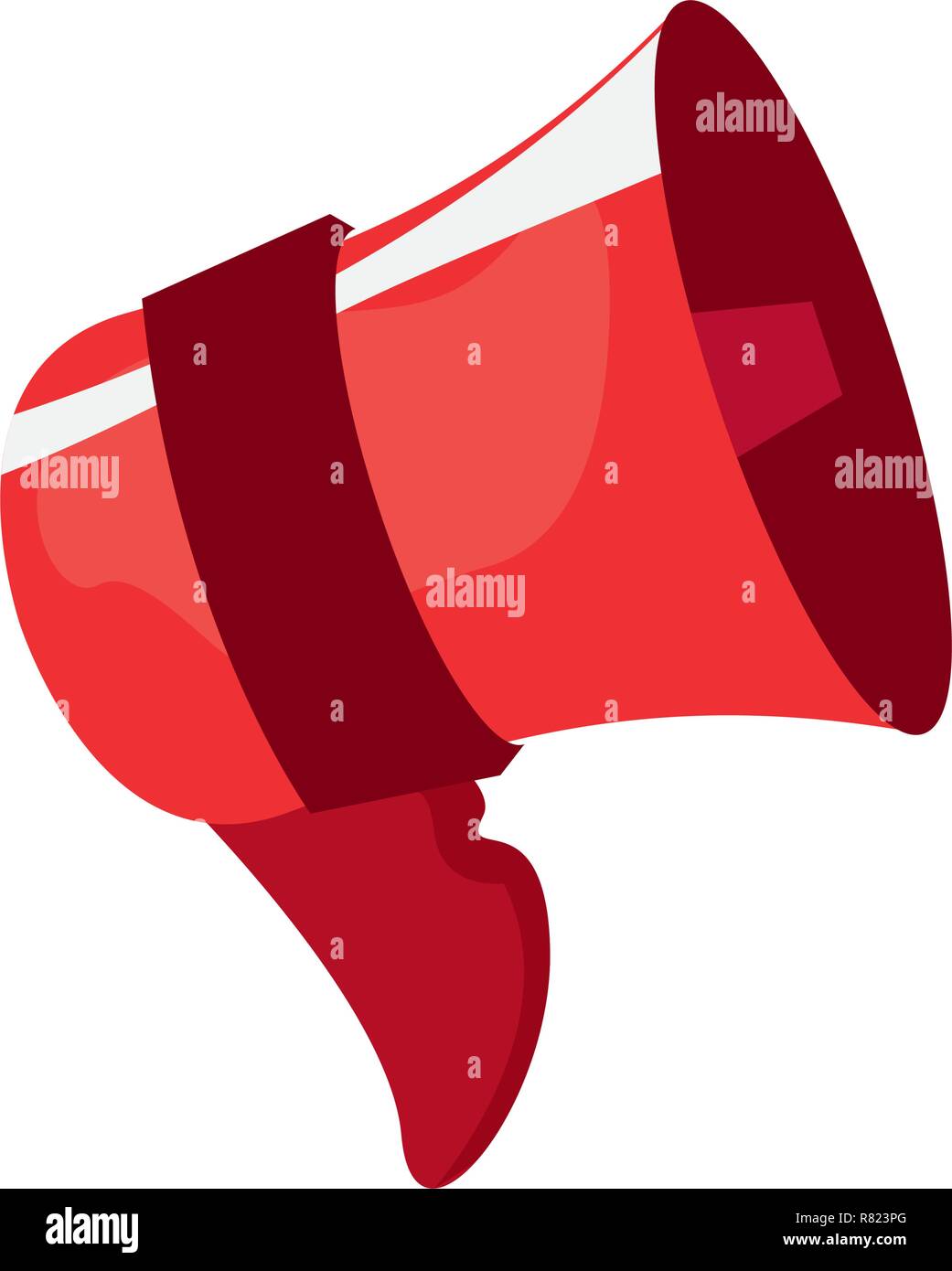 megaphone advertising on white background vector illustration Stock ...