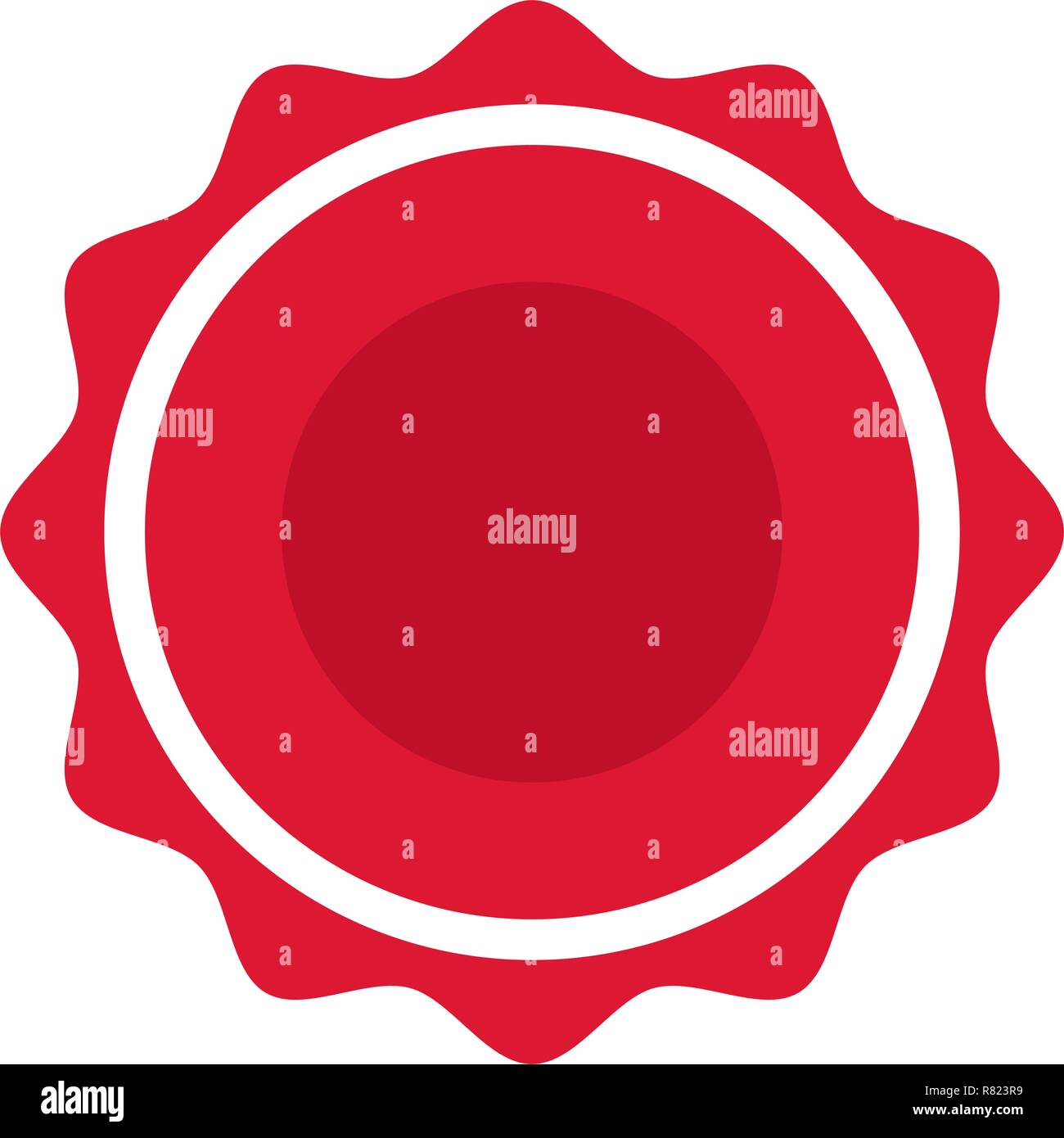 label empty template on white background vector illustration Stock ...