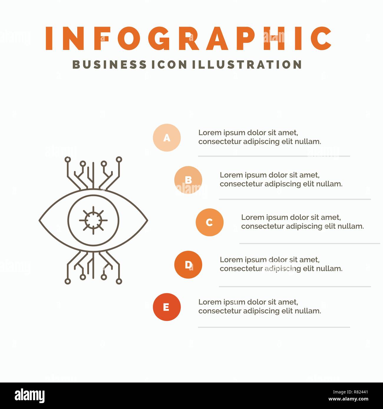 Infographic template design human eye hi-res stock photography and ...