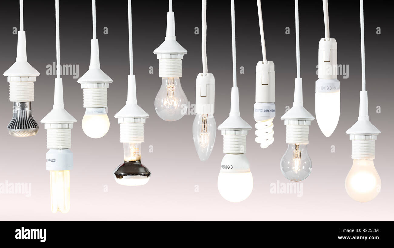 Energy saving led lamps hi-res stock photography and images - Alamy