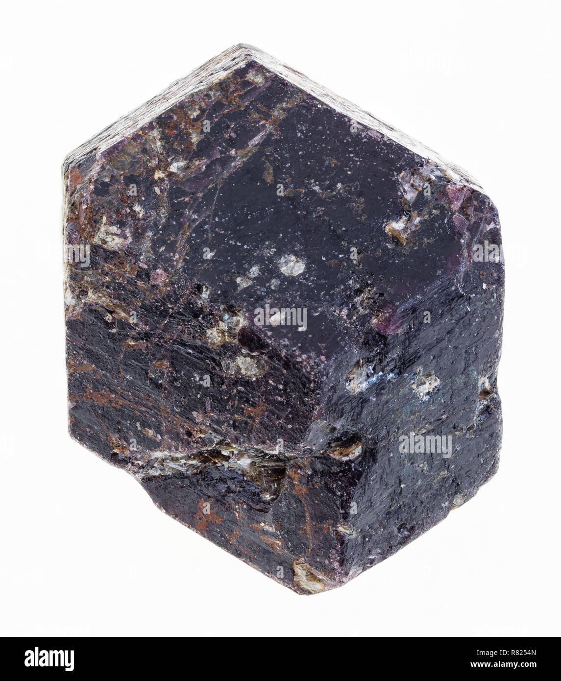 macro photography of natural mineral from geological collection - rough ...