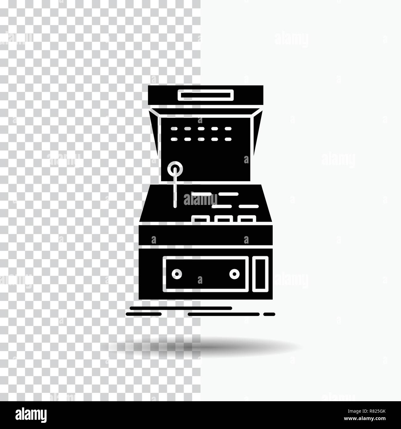 Red button on machine Stock Vector Images - Alamy