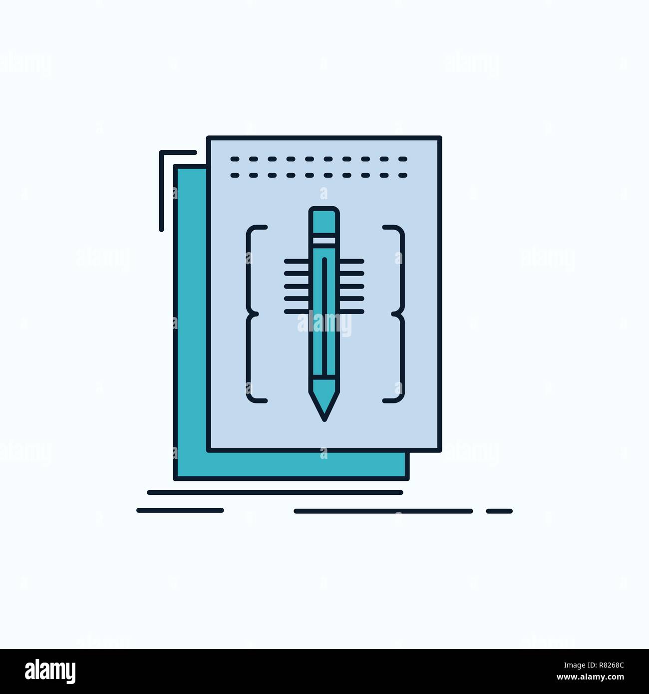 Code Edit Editor Language Program Flat Icon Green And Yellow Sign 6196