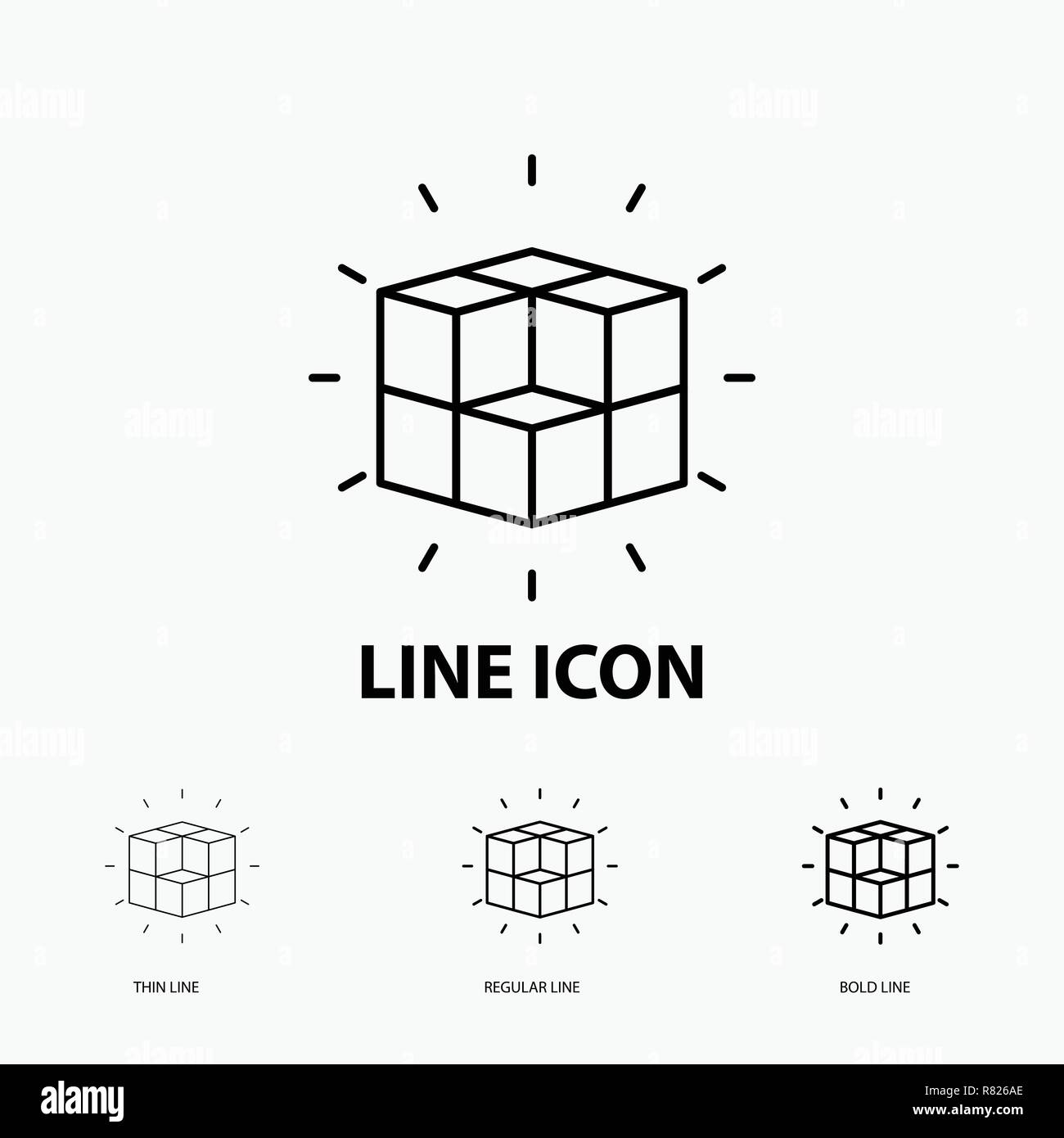 box-labyrinth-puzzle-solution-cube-icon-in-thin-regular-and-bold