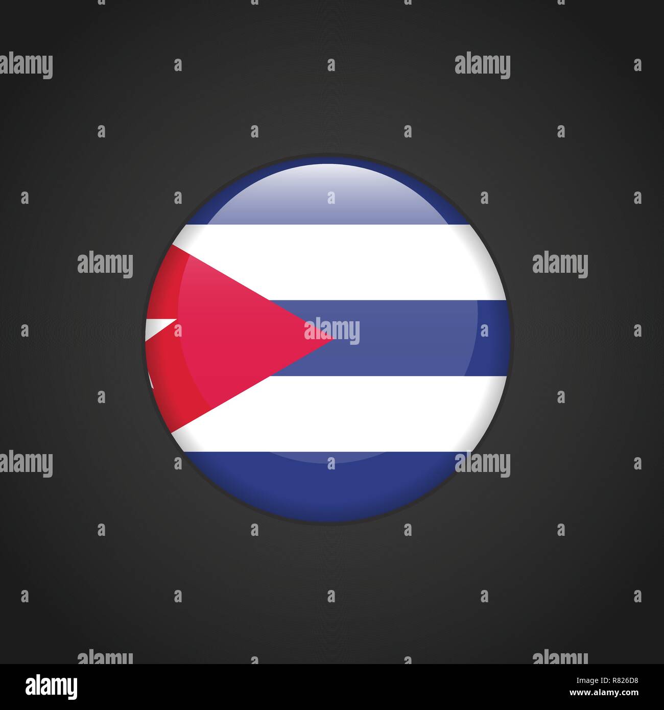 Cuba flag circle hi-res stock photography and images - Alamy