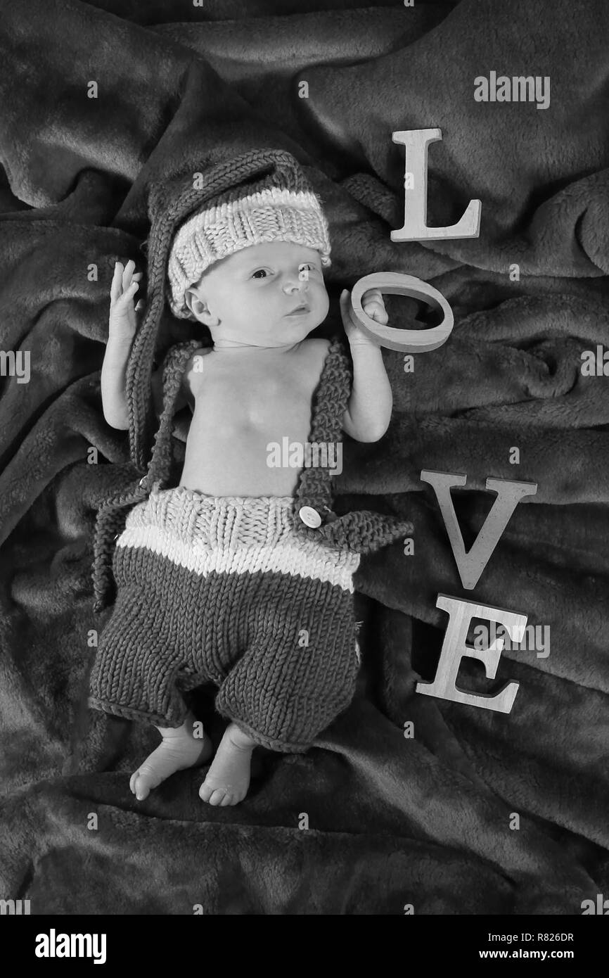 new born baby boy, LOVE Stock Photo - Alamy
