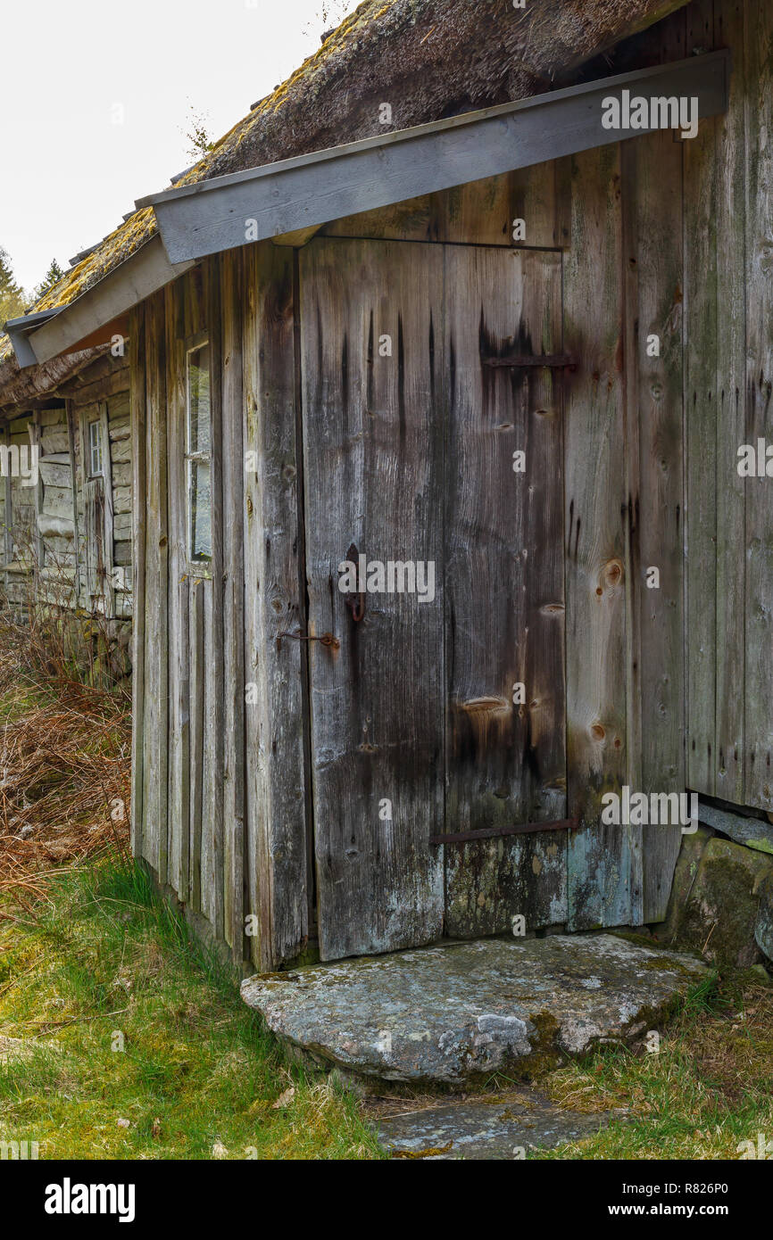 Old outhouse at a barn in the countryside Stock Photo - Alamy