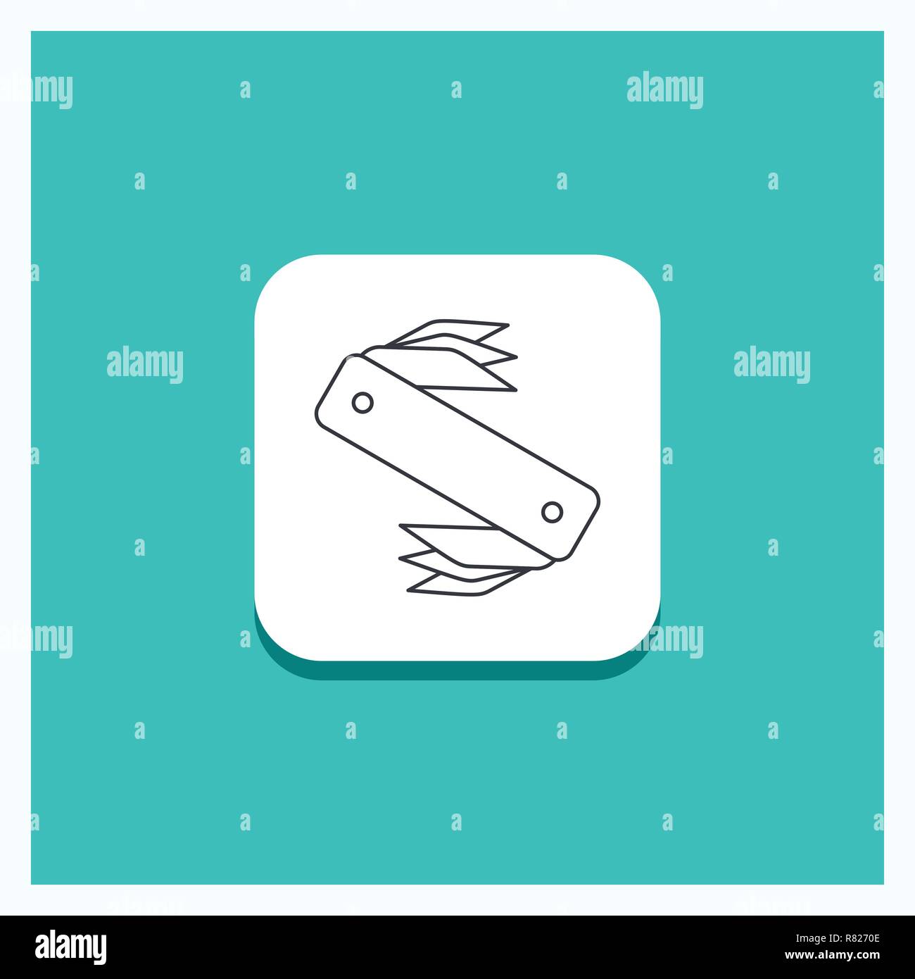 Swiss army knife white background Stock Vector Images - Alamy