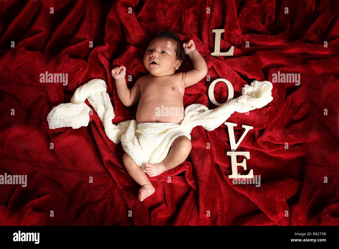 Mixed Race New Born Baby Boy High Resolution Stock Photography and ...