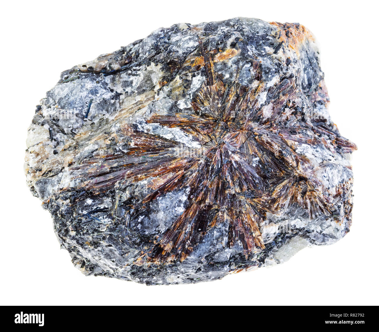 macro photography of natural mineral from geological collection ...