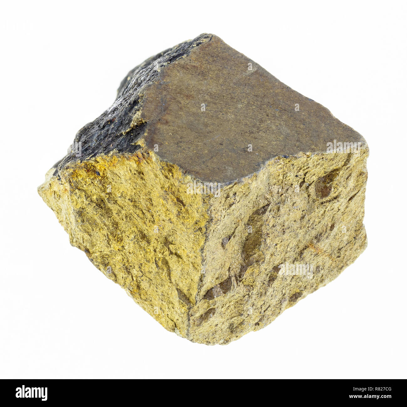 macro photography of natural mineral from geological collection - rough ...