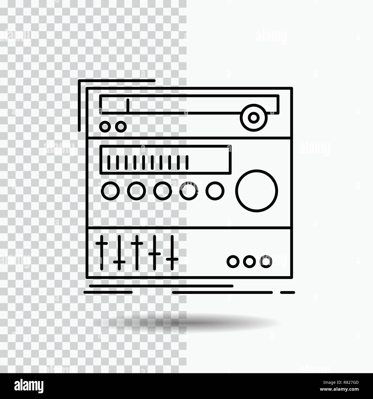 Record rack Stock Vector Images - Alamy