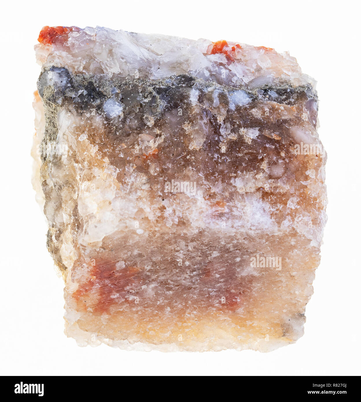 macro photography of natural mineral from geological collection - raw ...