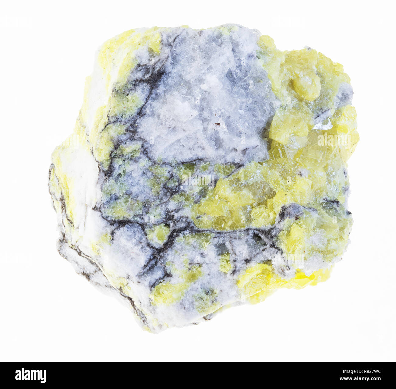 macro photography of natural mineral from geological collection - rough ...