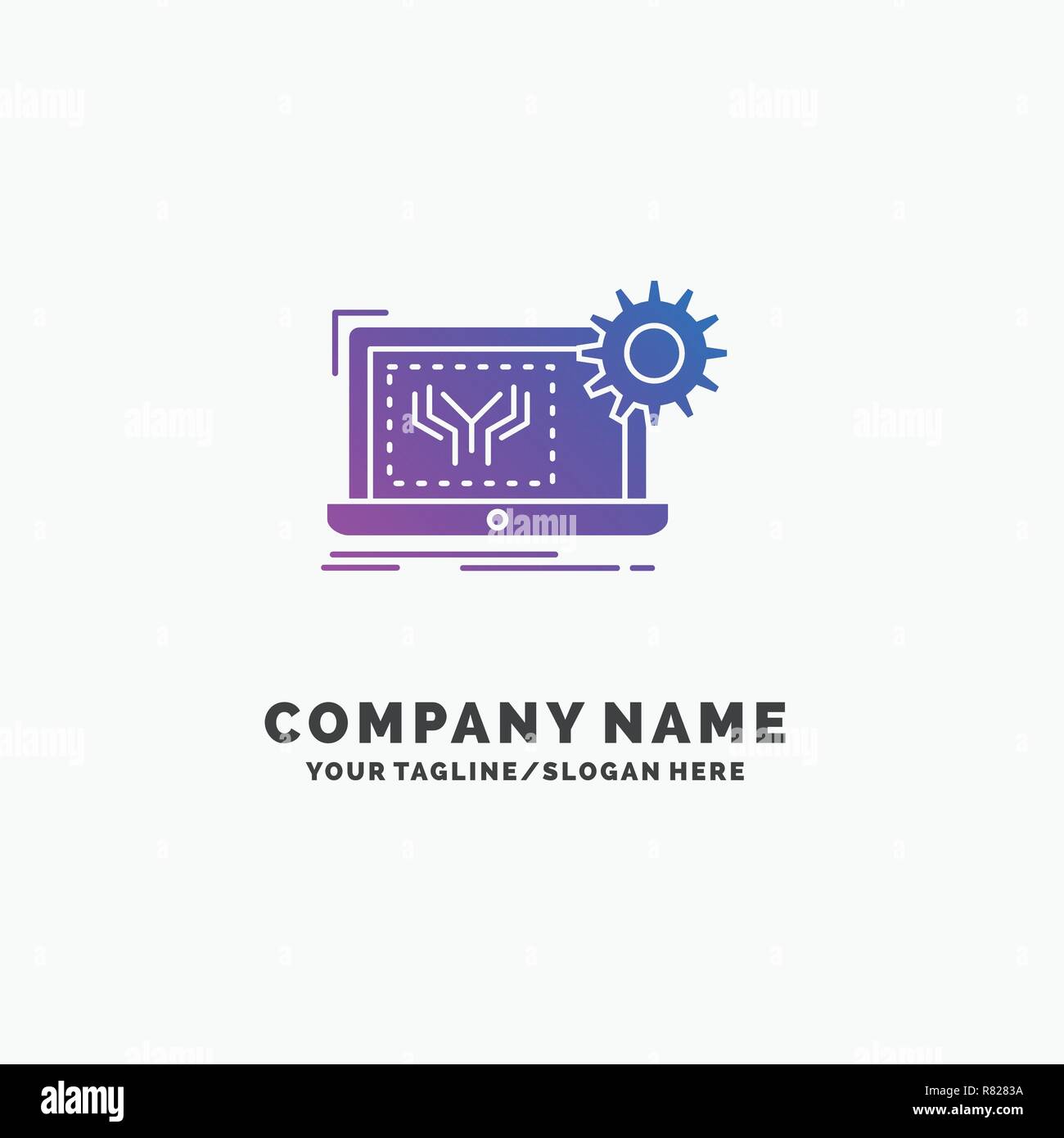 Purple circuit board Stock Vector Images - Alamy