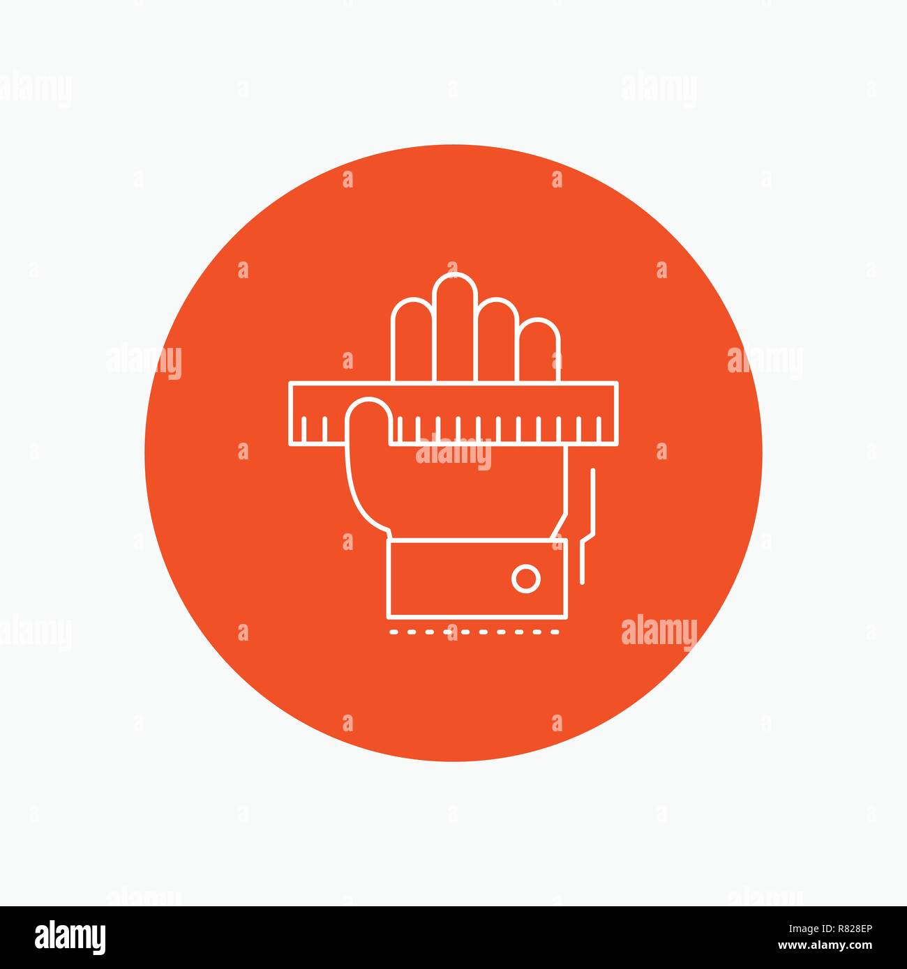 Calculator in hand Stock Vector Images - Alamy