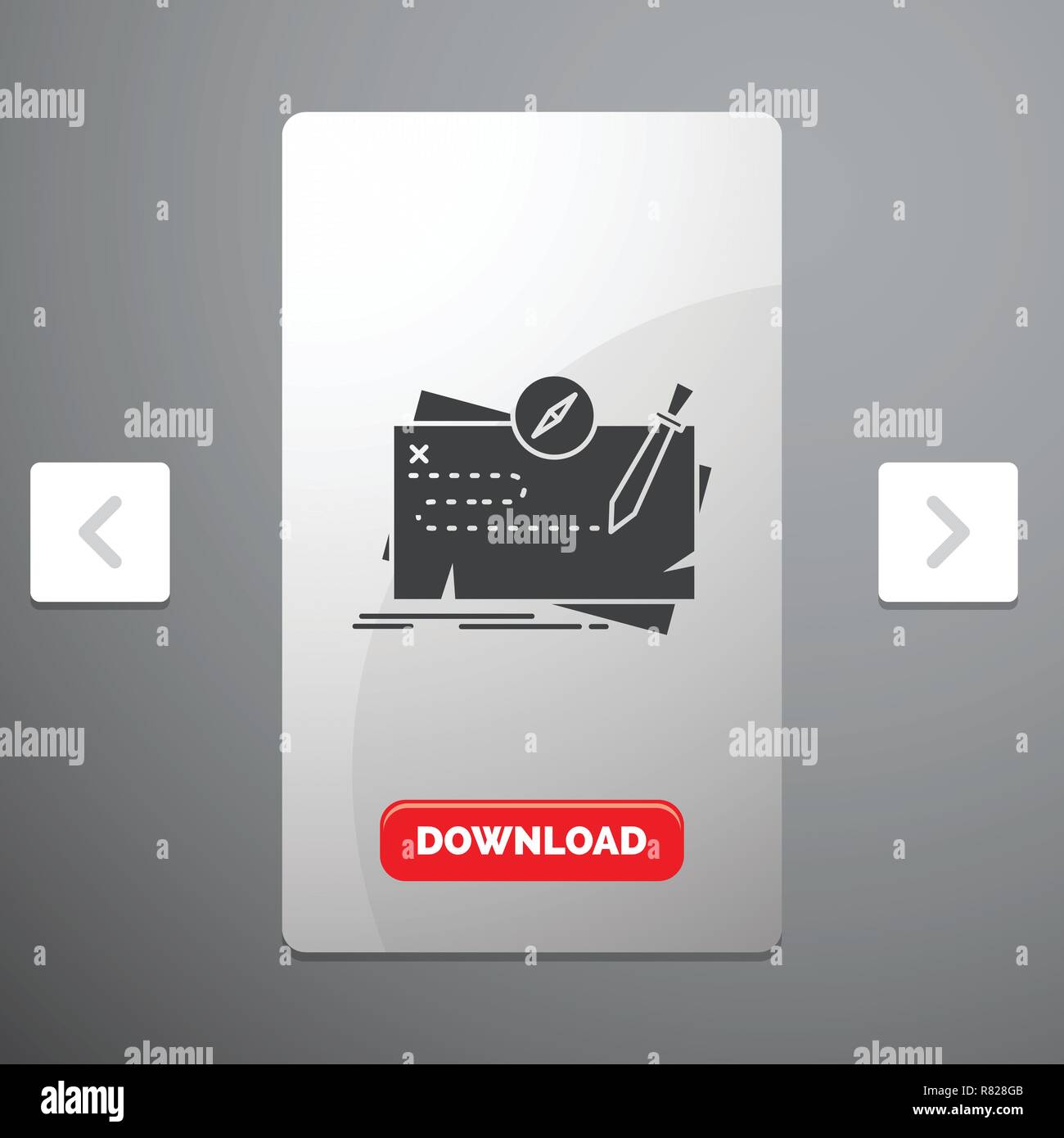 Red lake map Stock Vector Images - Alamy