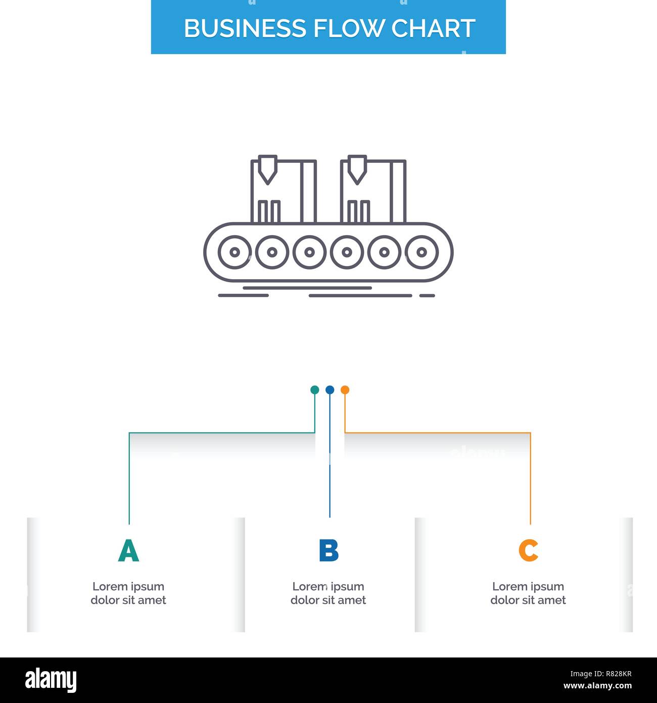 Flow conveyor Stock Vector Images - Alamy