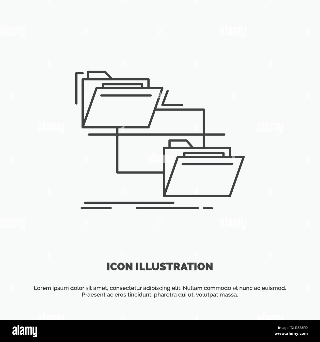 Symbol image file folder Stock Vector Images - Alamy