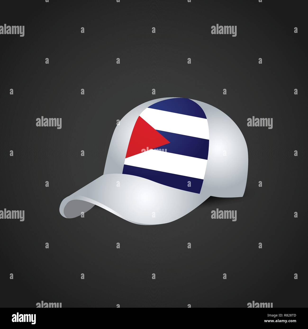 Cuban flag cap Stock Vector Images - Alamy