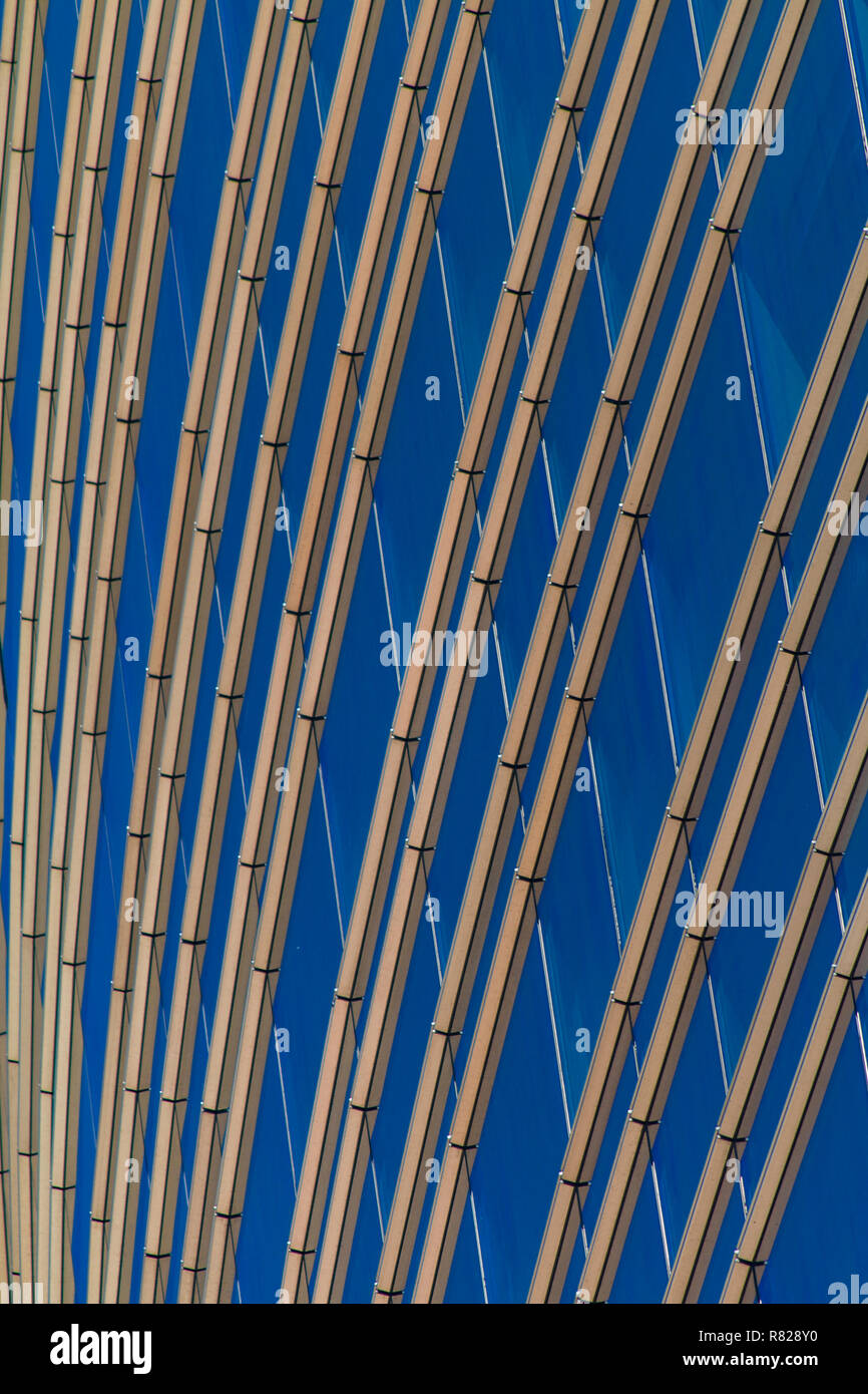 Close up detail view at downtown sky scraper Stock Photo - Alamy