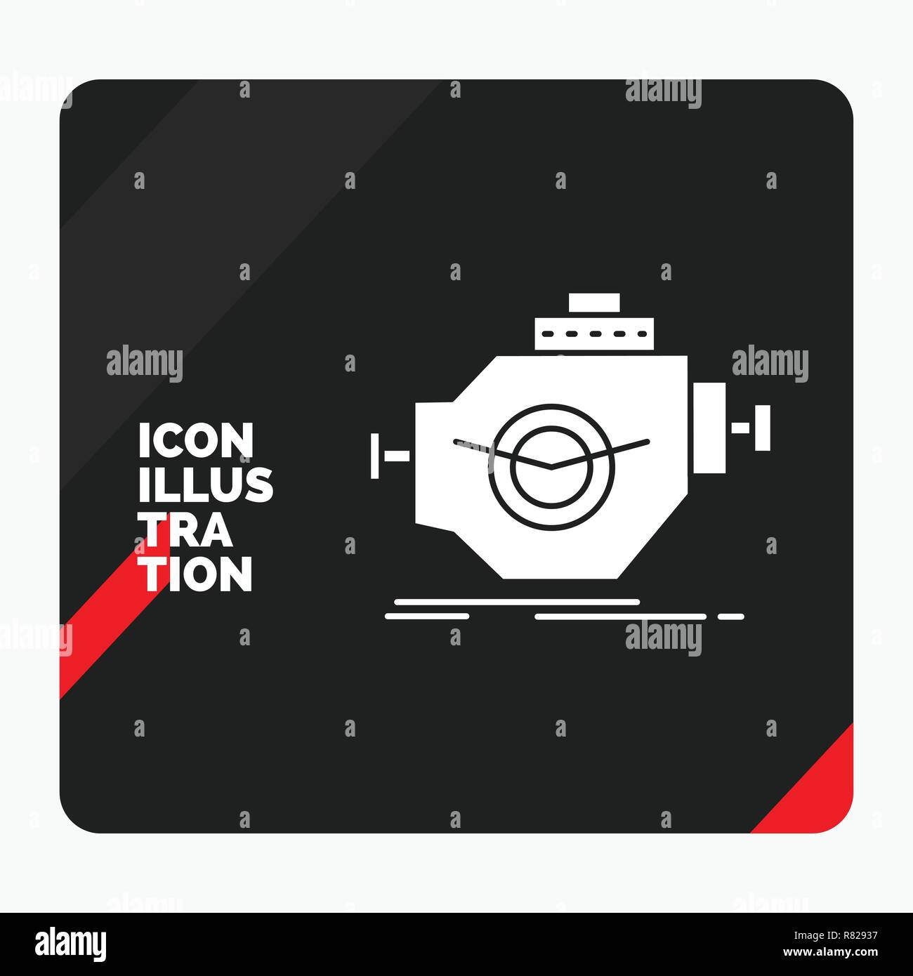 Red diesel engine Stock Vector Images - Alamy
