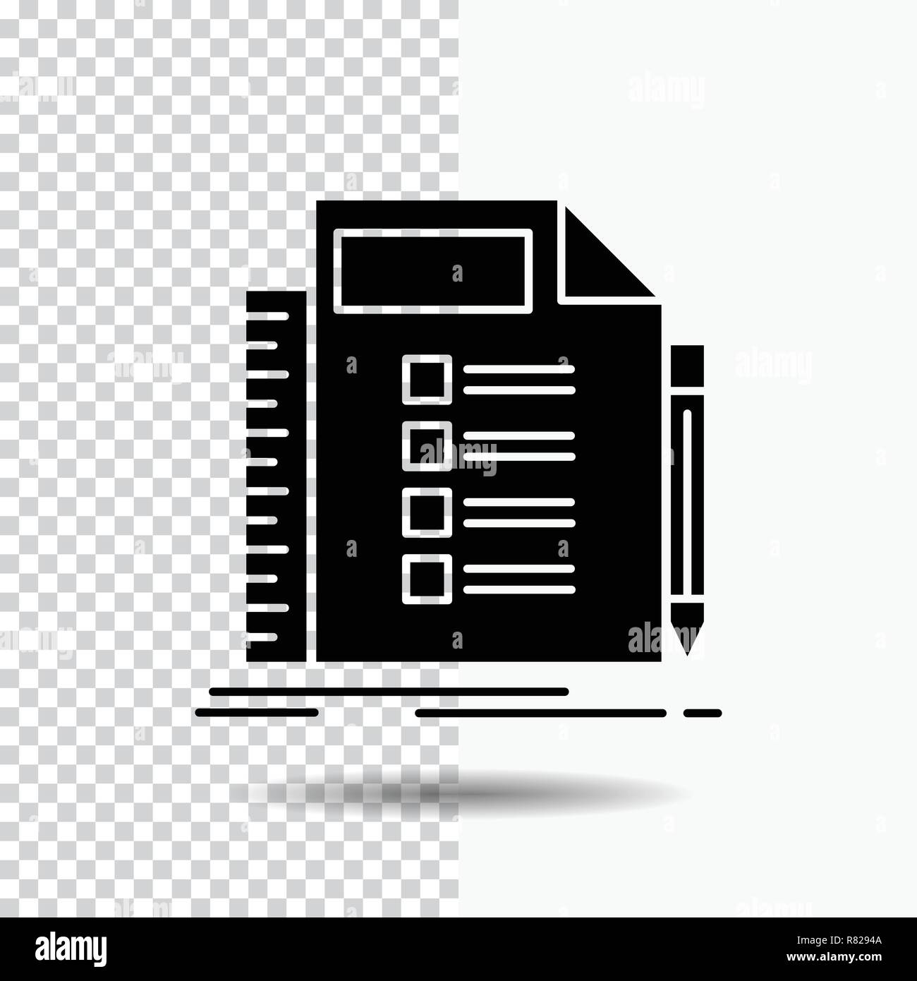 Black writing list Stock Vector Images - Alamy