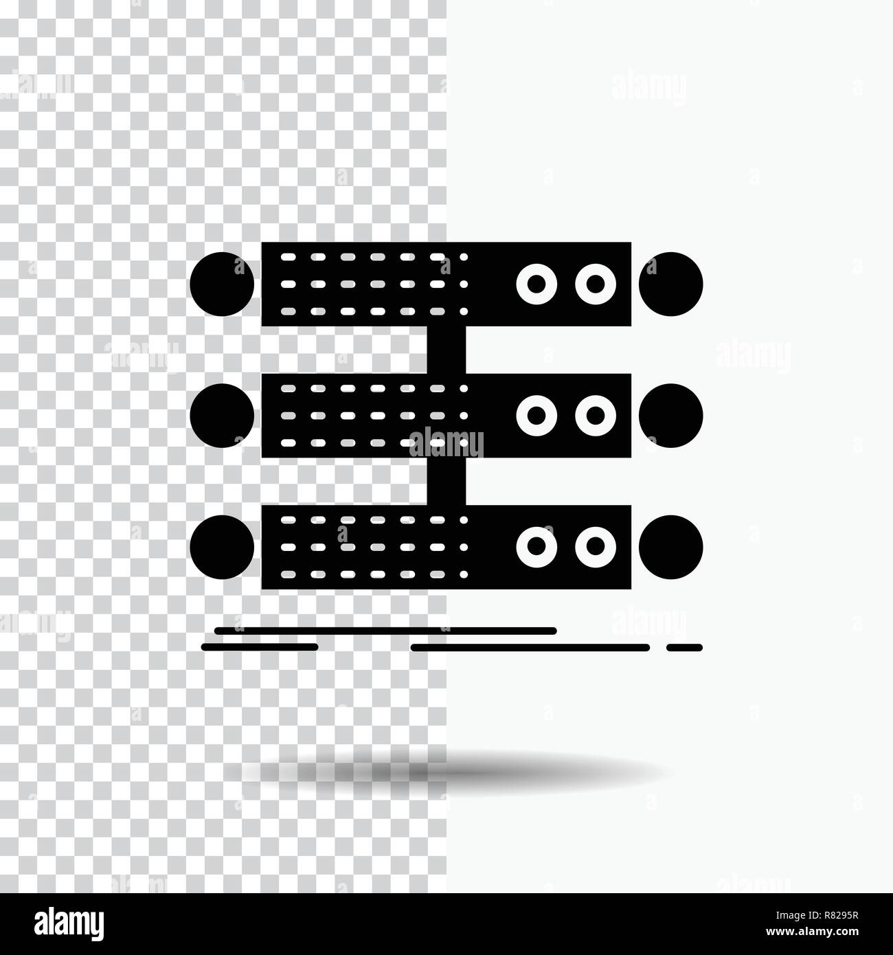 Black server rack Stock Vector Images - Alamy