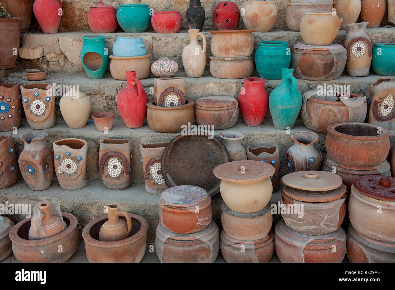Traditional Pottery for sale in Cappadocia Stock Photo - Alamy