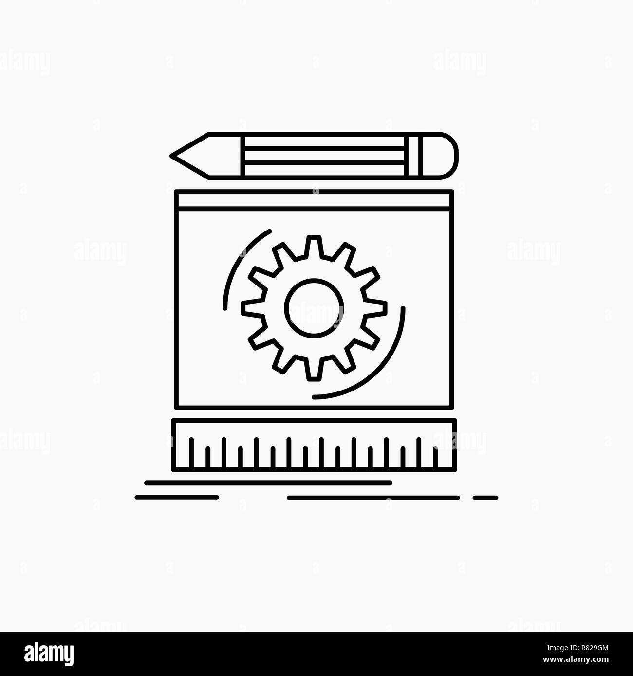 School building line sketch hi-res stock photography and images - Alamy