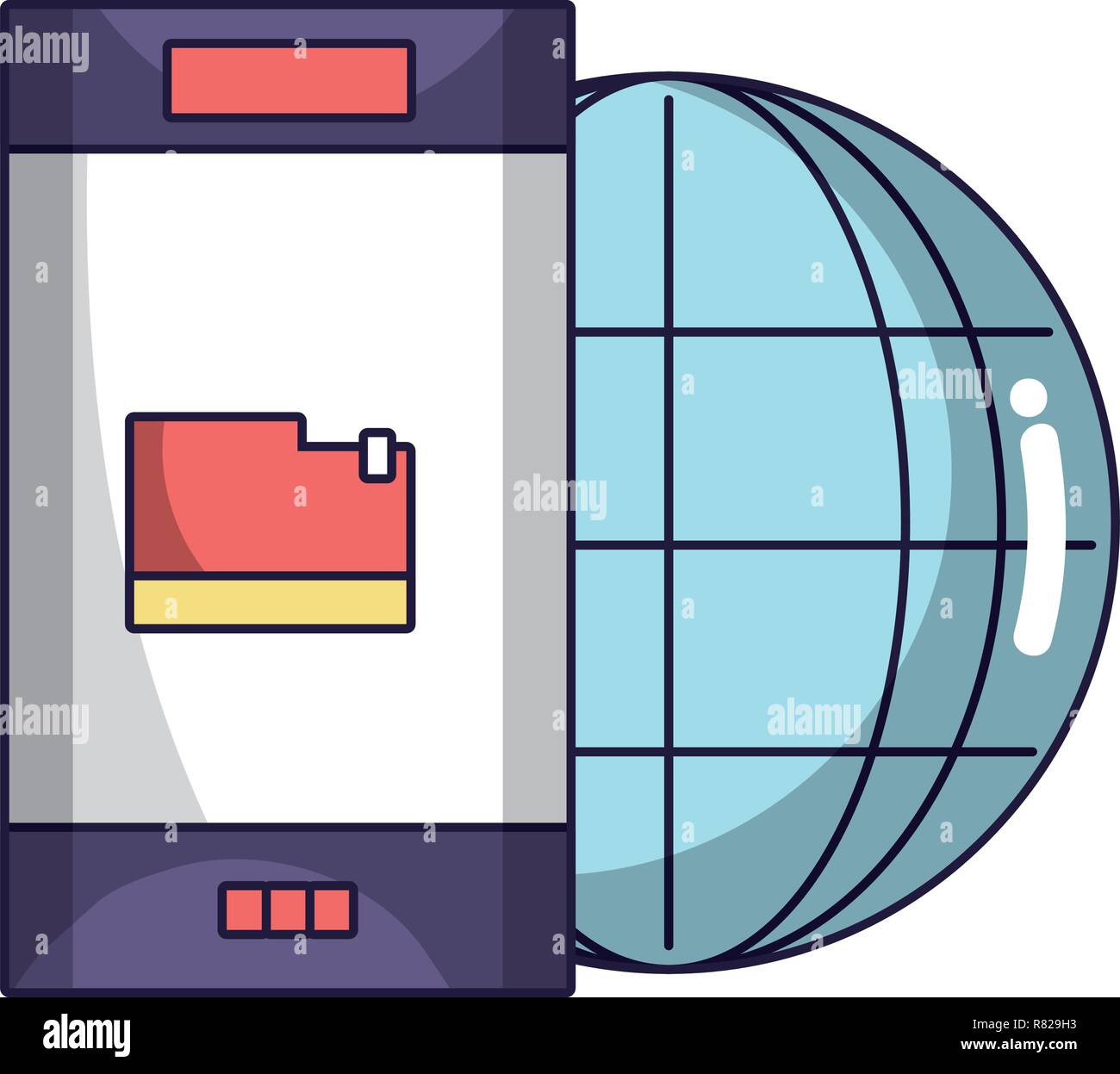 technology smartphone cartoon Stock Vector Image & Art - Alamy