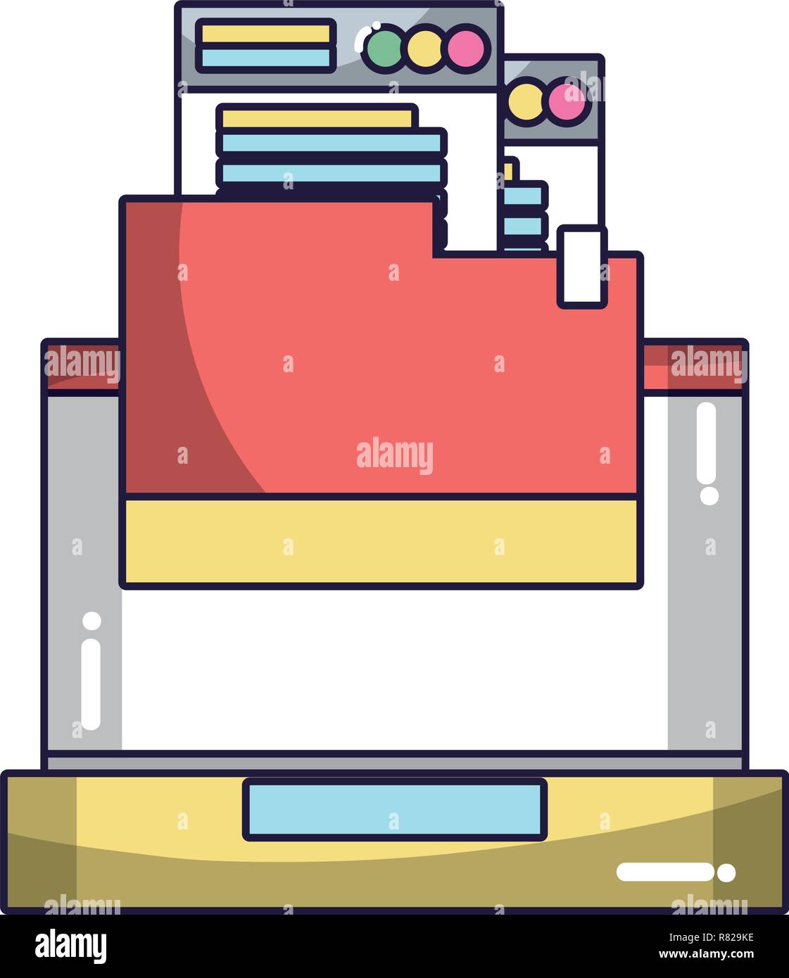 technology computing cartoon Stock Vector Image & Art - Alamy