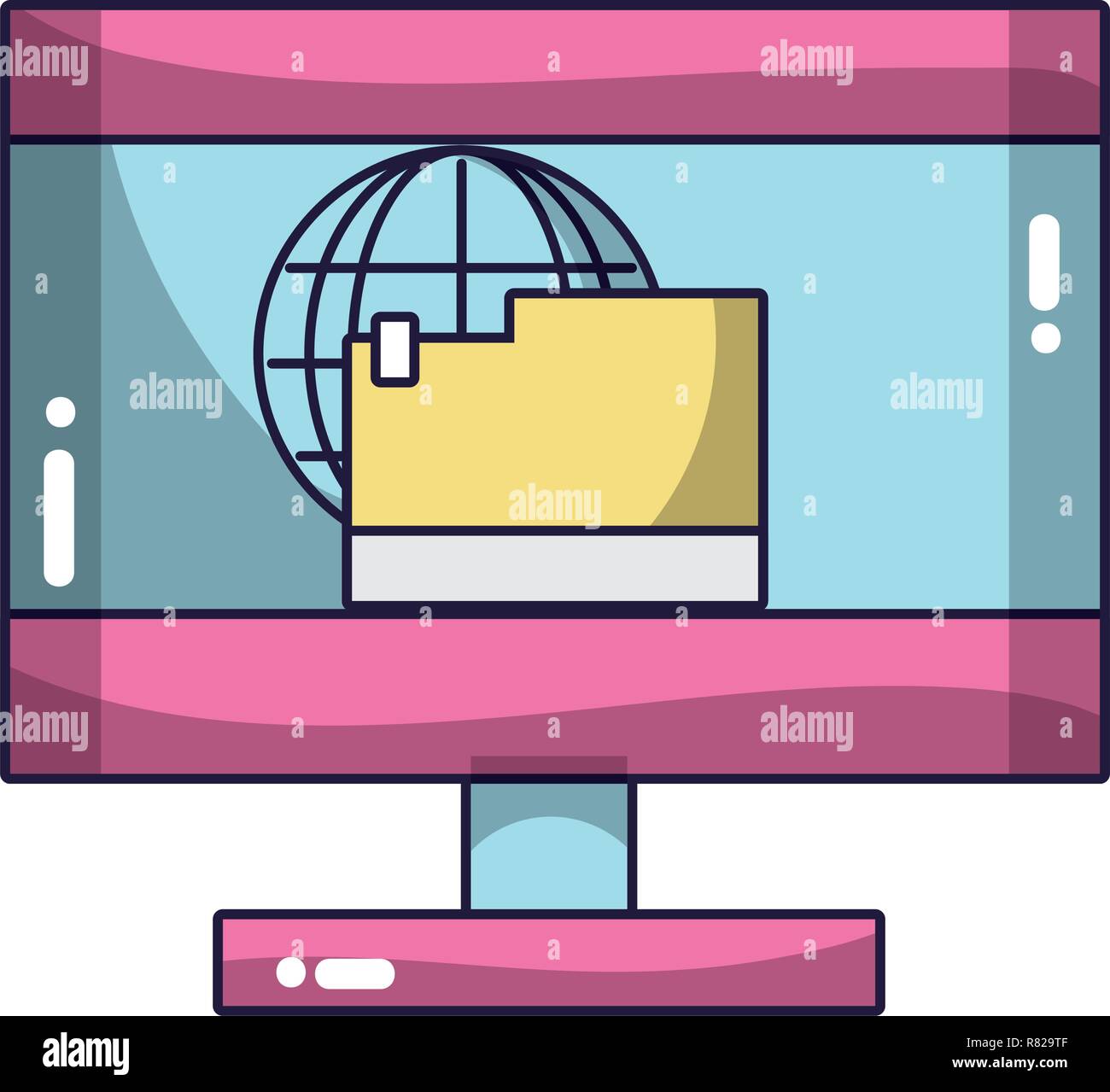 technology computing cartoon Stock Vector Image & Art - Alamy