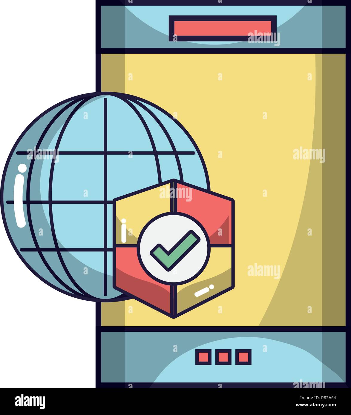 technology smartphone cartoon Stock Vector Image & Art - Alamy