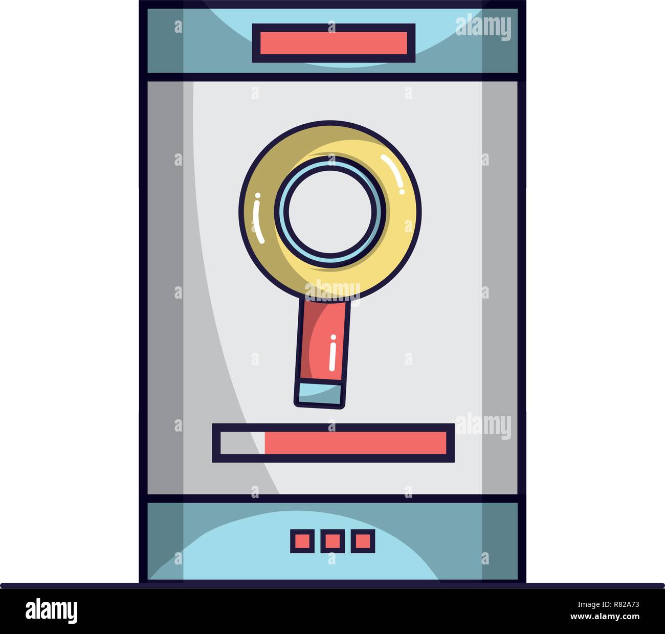 technology smartphone cartoon Stock Vector Image & Art - Alamy