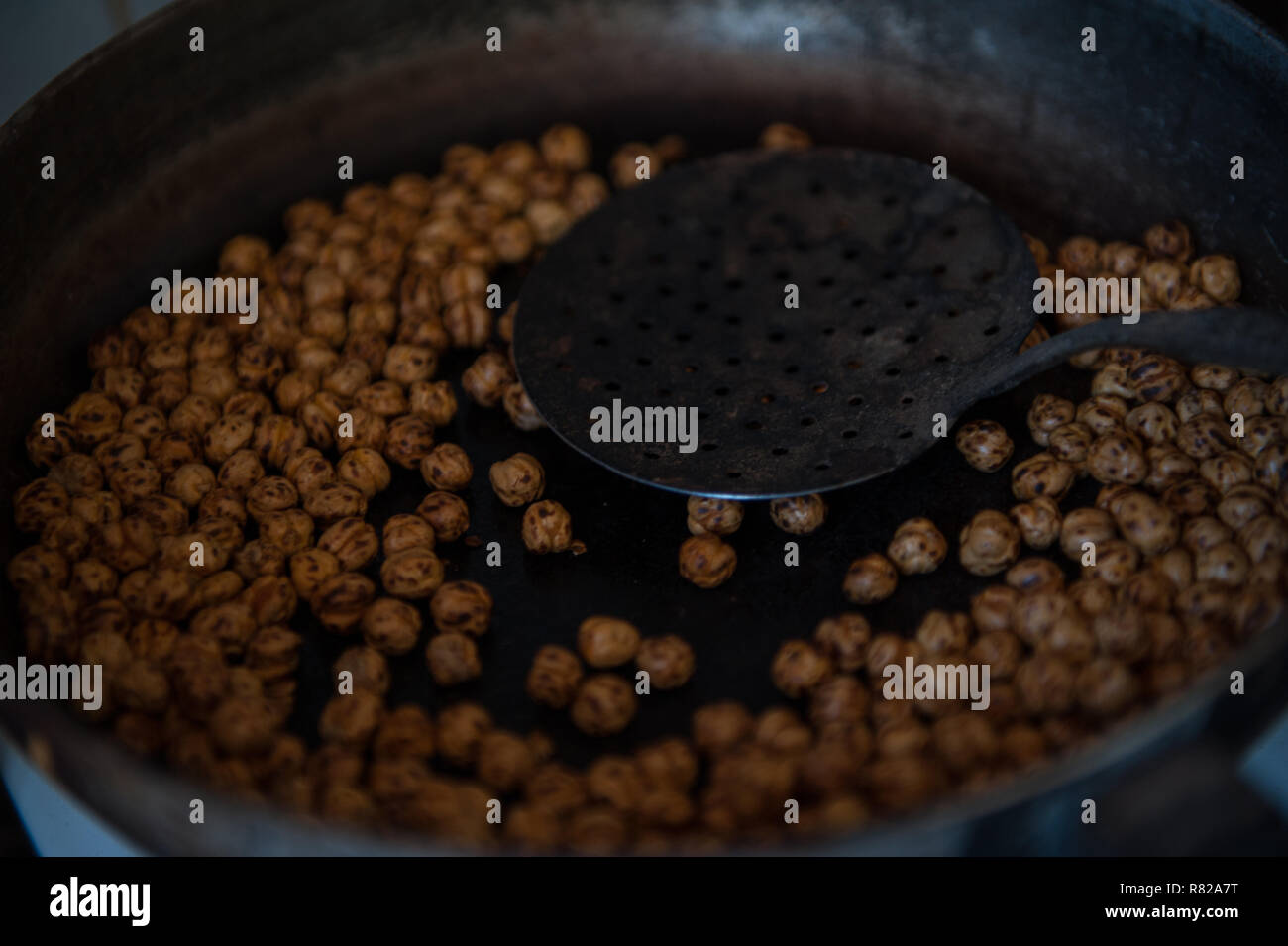 Chickpeas roasting Boza is a traditional Turkish fermented malt drink ...