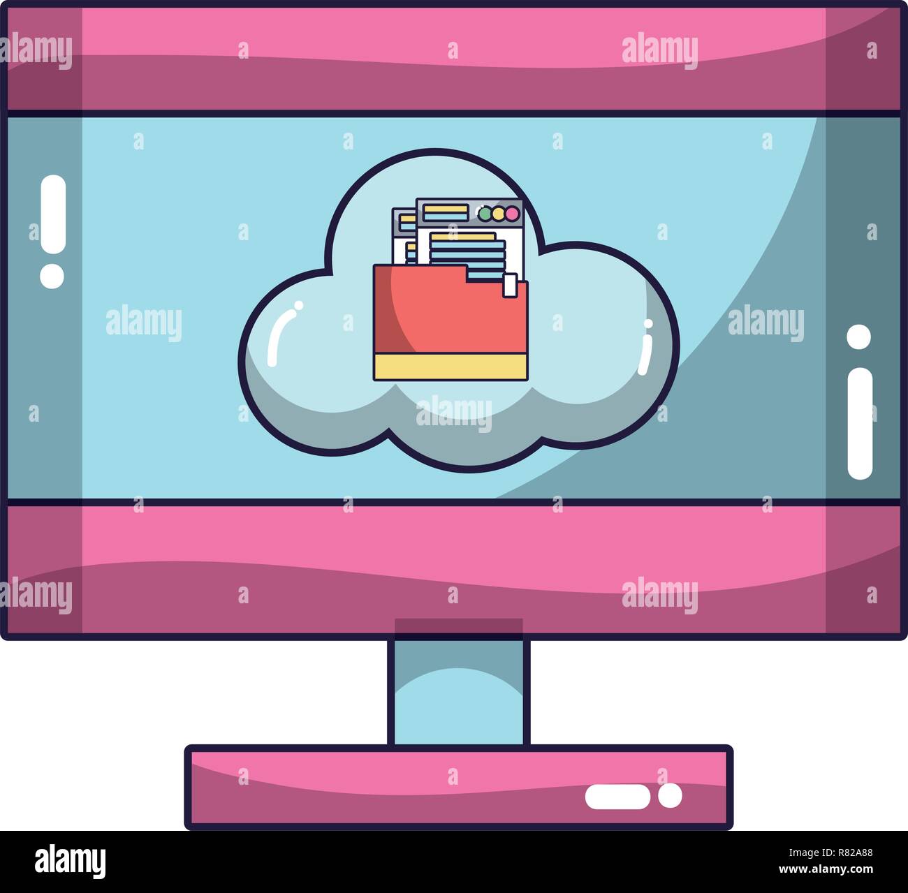 technology computing cartoon Stock Vector Image & Art - Alamy