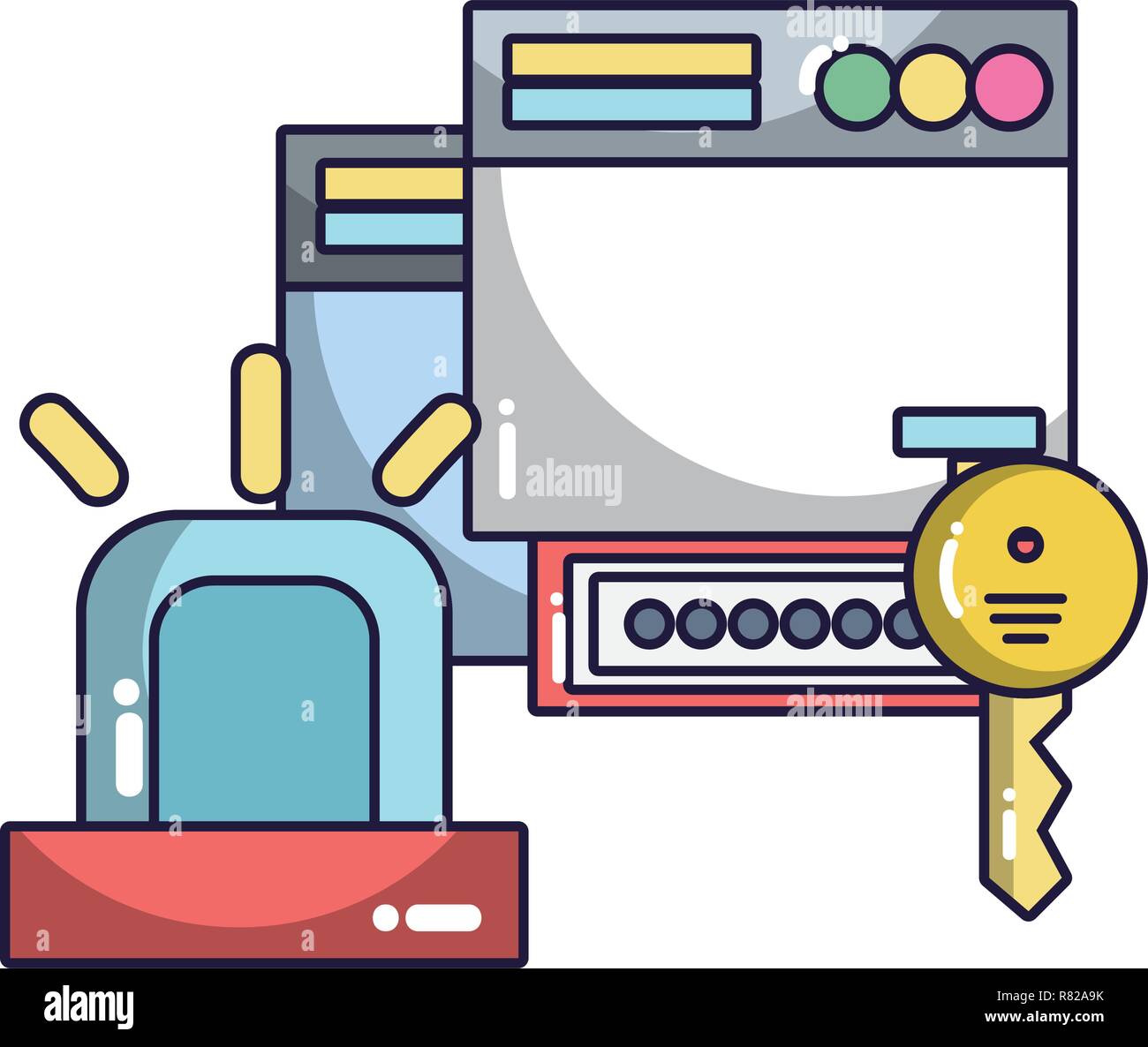 technology computing cartoon Stock Vector Image & Art - Alamy