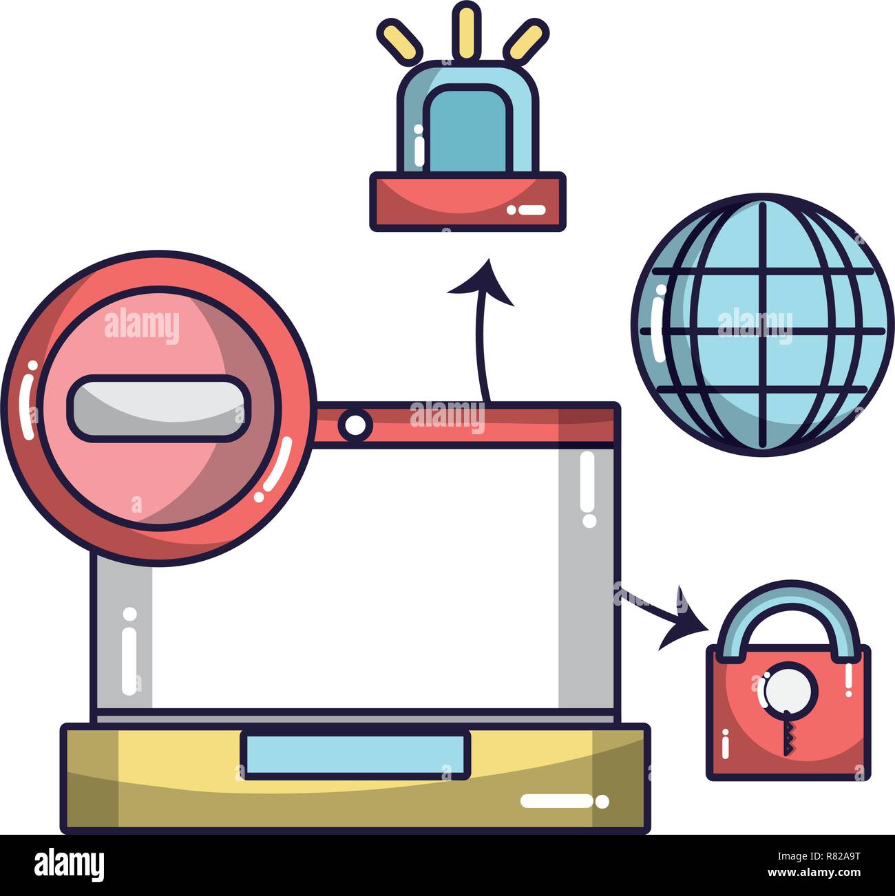 technology computing cartoon Stock Vector Image & Art - Alamy