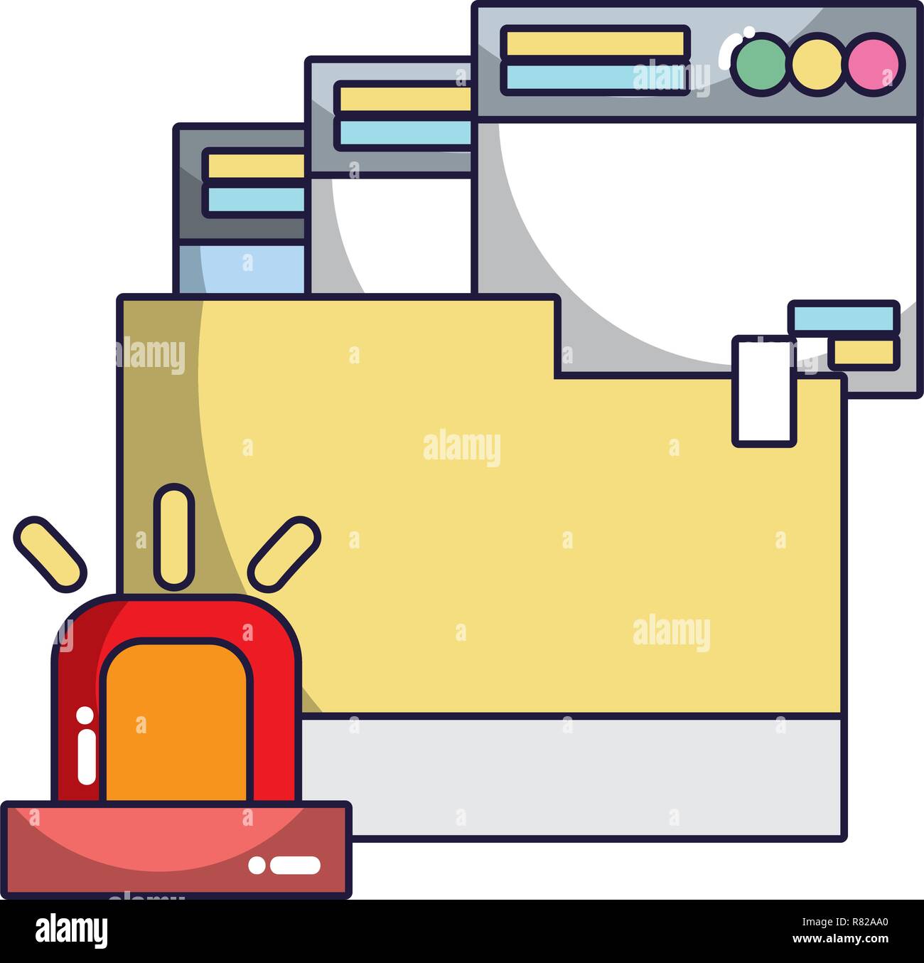 technology computing cartoon Stock Vector Image & Art - Alamy