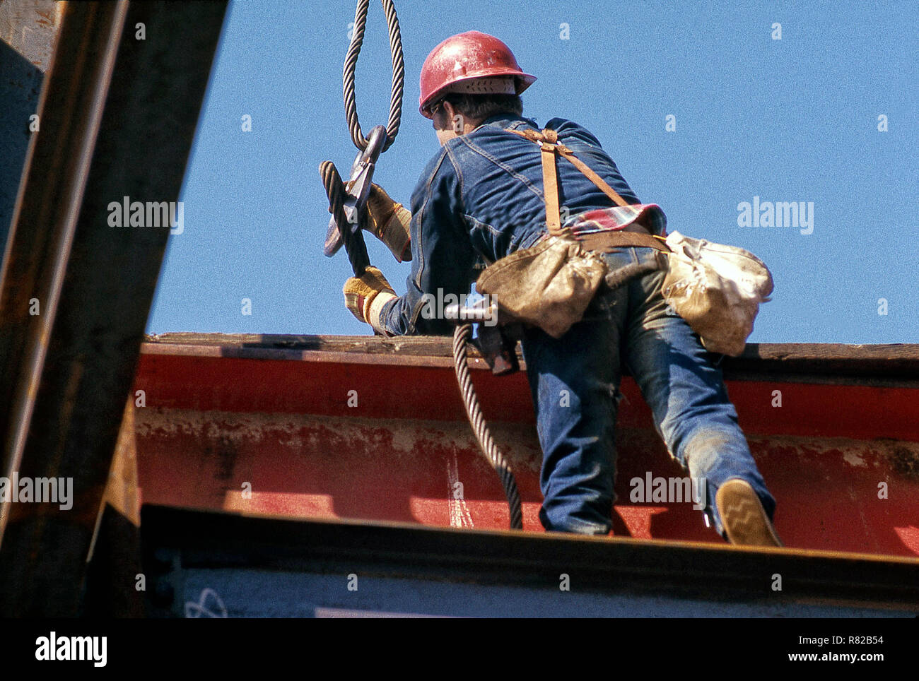 Steel Construction Workers Stock Photo - Alamy