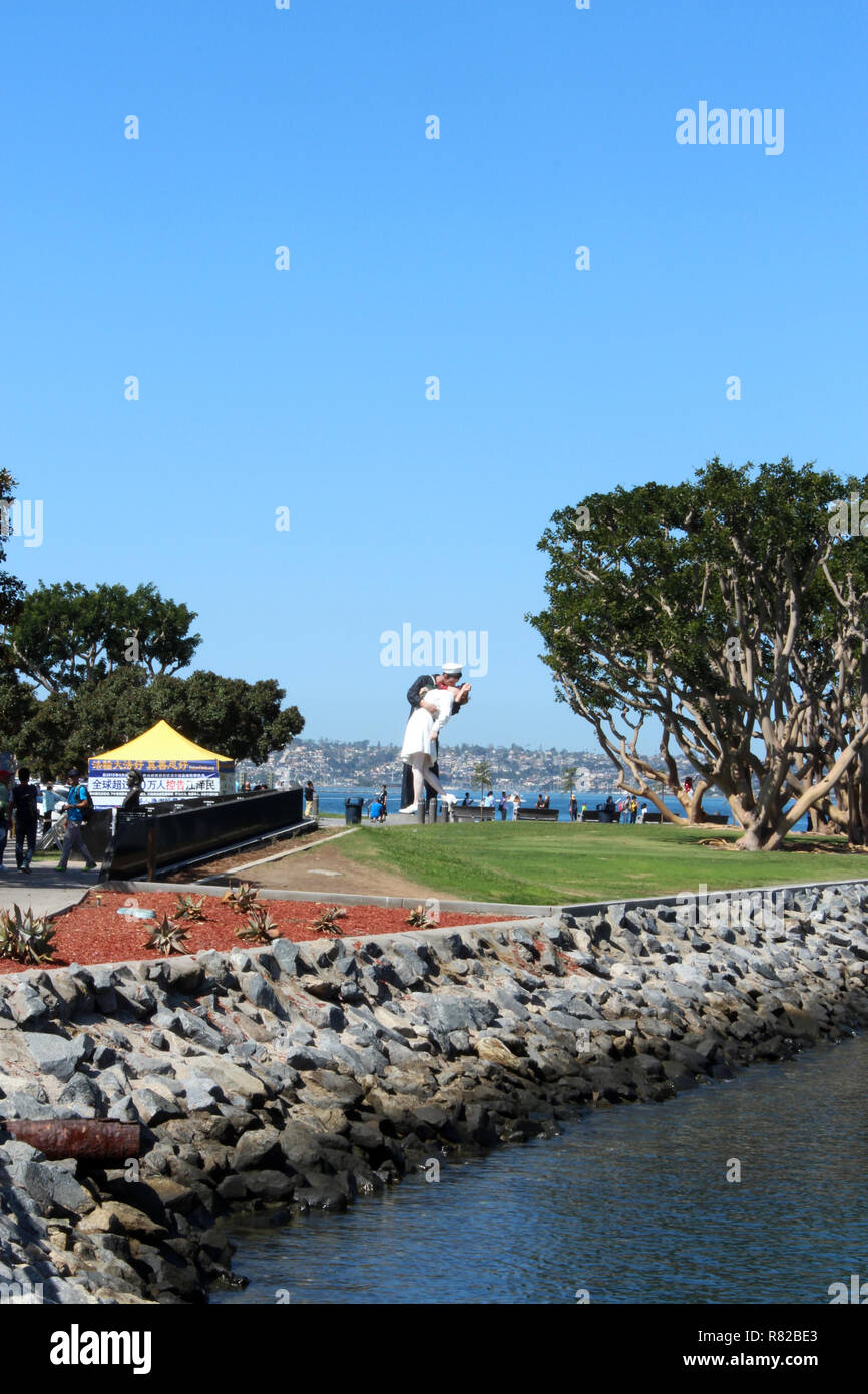 Unconditional Surrender Statue in San Diego, California, USA with ...